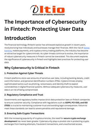 The Importance of Cybersecurity in Fintech Protecting User Data.pdf