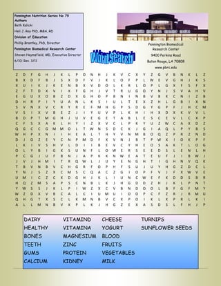 What kids need to know about dairy products. | PDF