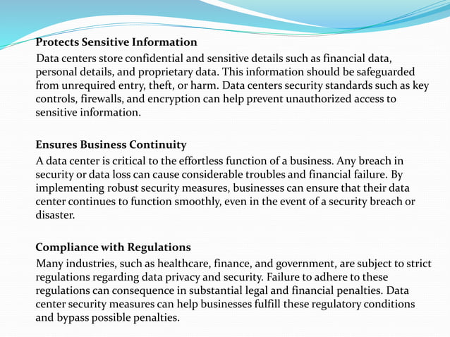 The Importance of Data Center Security and Risk Management.pptx | IT ...