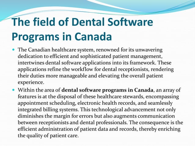 The Importance of Dental Receptionists in the Canadian Healthcare ...