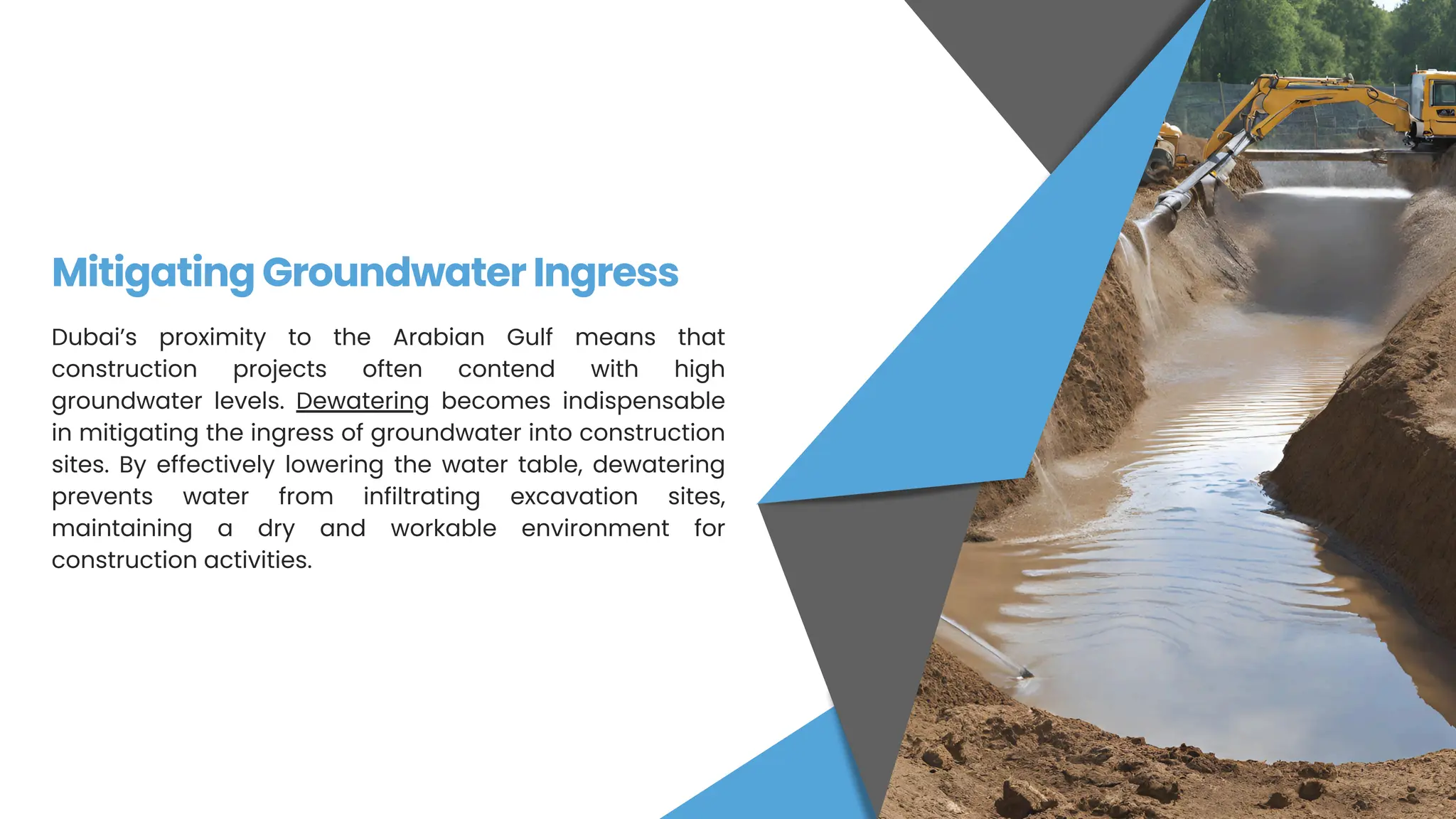 Expert Construction Dewatering in Dubai: Prasanth Dewatering | PDF