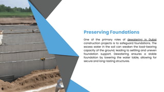 Expert Construction Dewatering in Dubai: Prasanth Dewatering | PDF