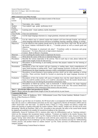 The importance of differentiation in supporting diverse learners | PDF