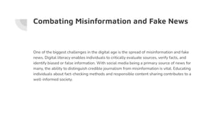 The Importance of Digital Literacy in the Modern World | PDF