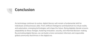 The Importance of Digital Literacy in the Modern World | PDF
