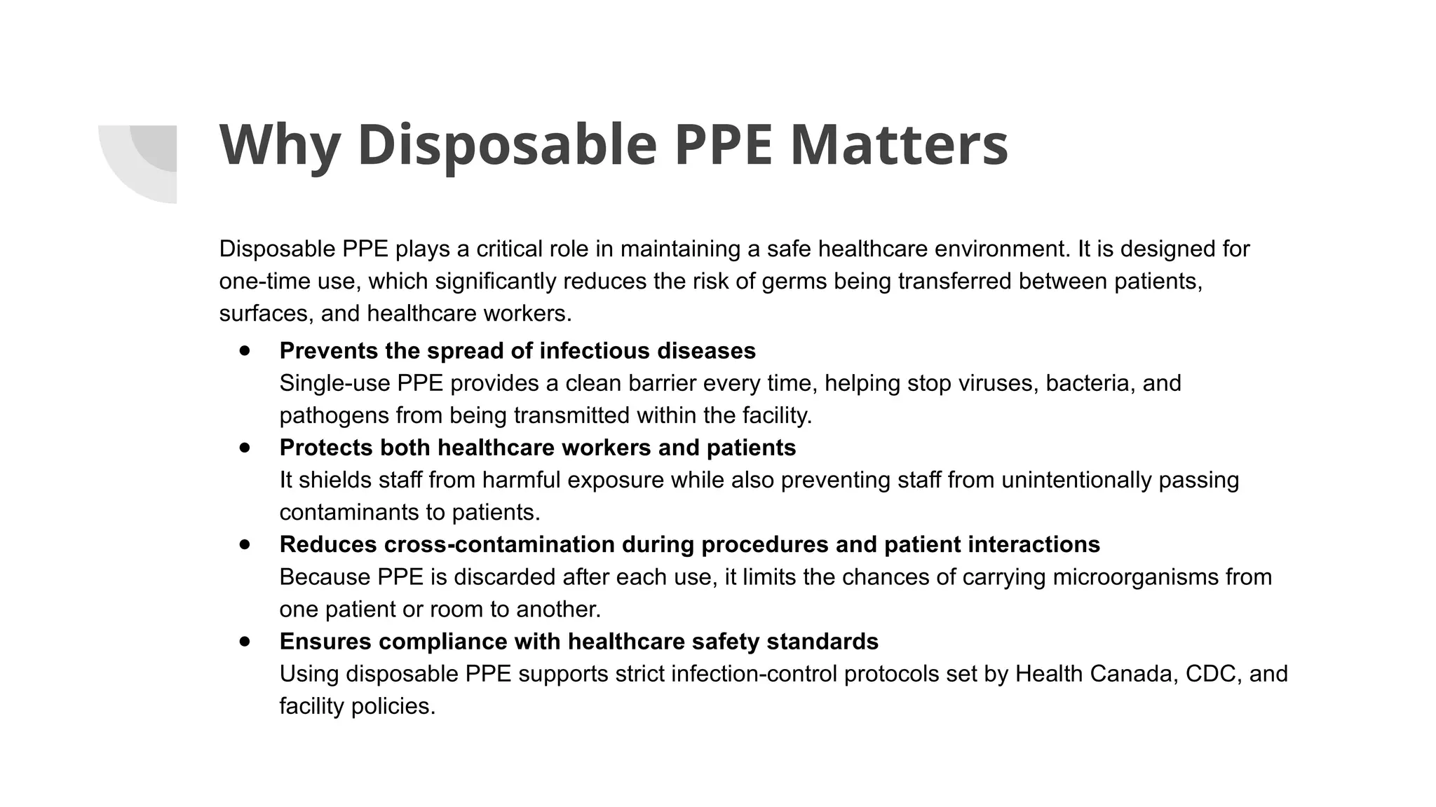 The Importance of Disposable PPE in Healthcare Facilities.pptx