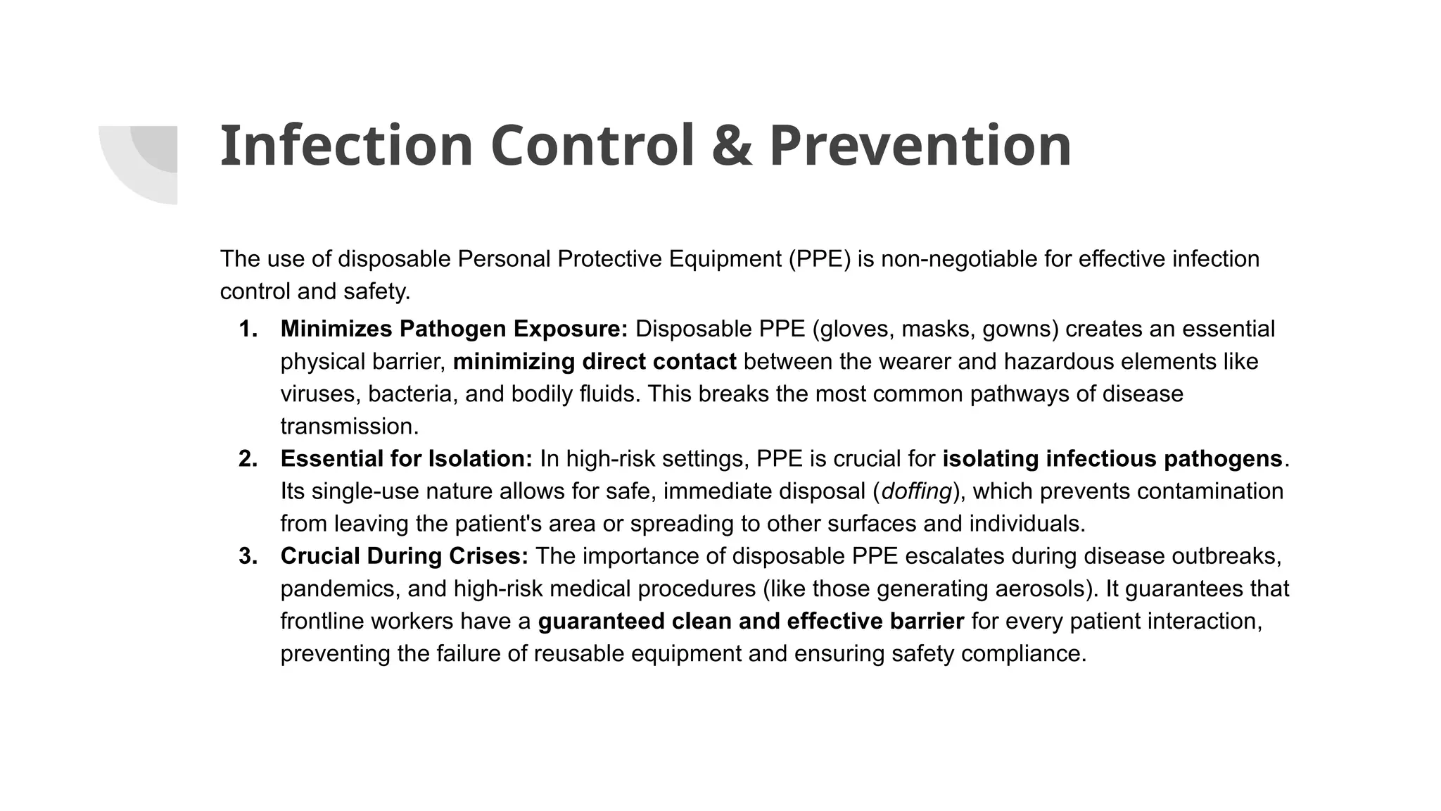 The Importance of Disposable PPE in Healthcare Facilities.pptx