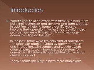 The Importance of Effective Communication in Farming | PPTX
