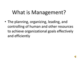 The importance of effective management | PPT
