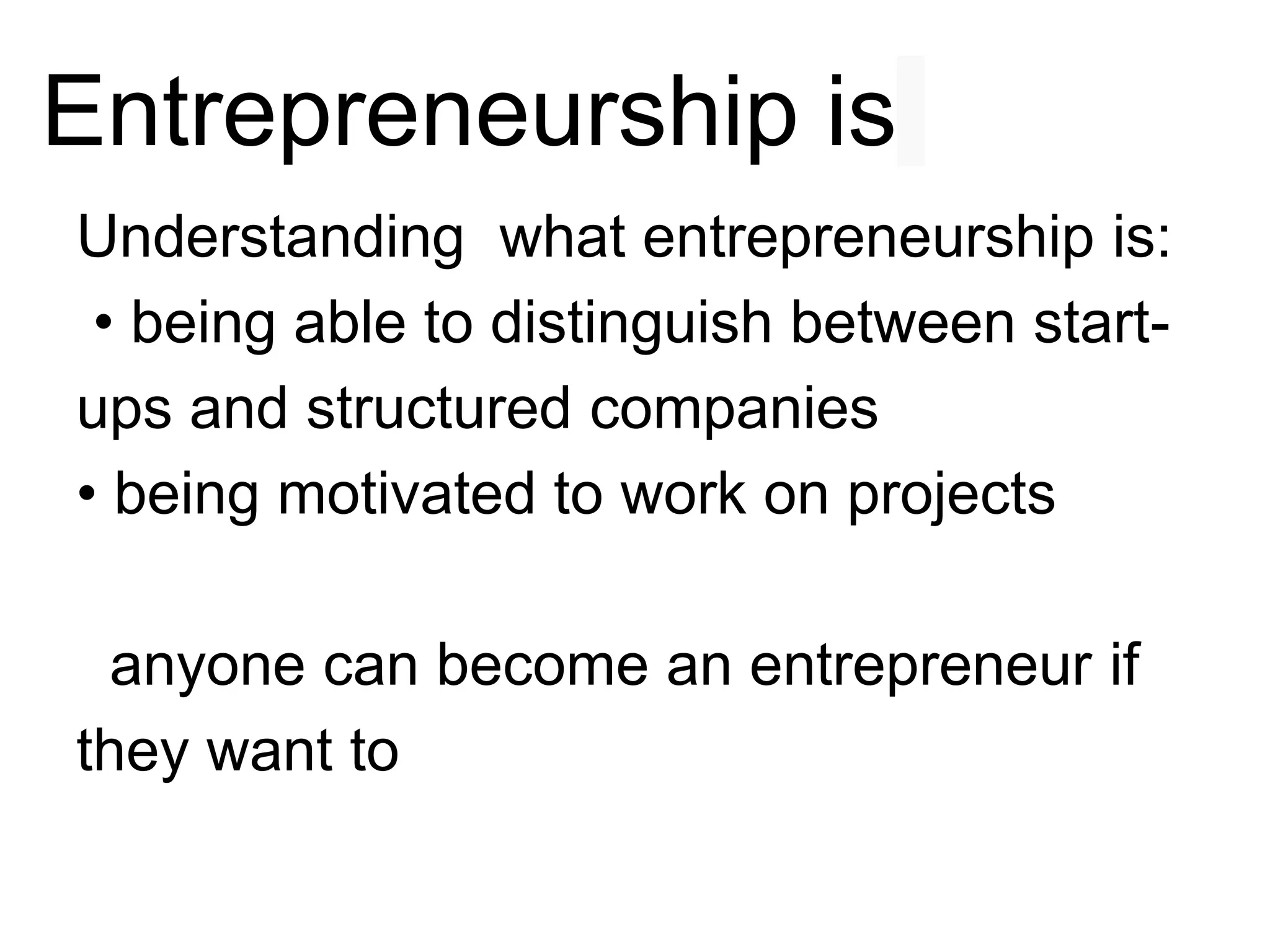 The importance of entrepreneurship | PPT