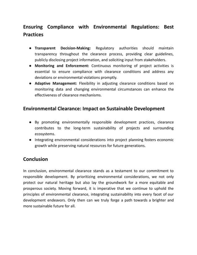The Importance of Environmental Clearance_ Understanding the Basics.pdf ...