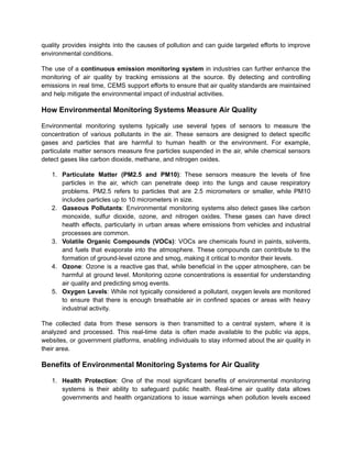 The Importance of Environmental Monitoring Systems in Air Quality ...