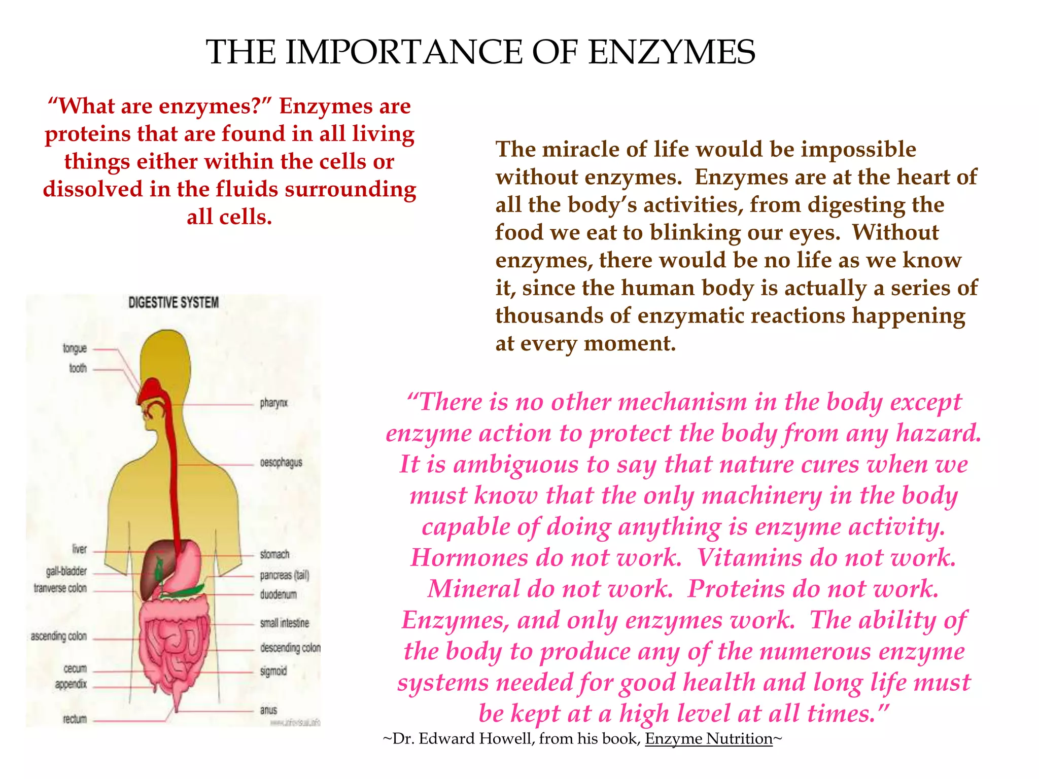 The importance of enzyme power point | PPTX