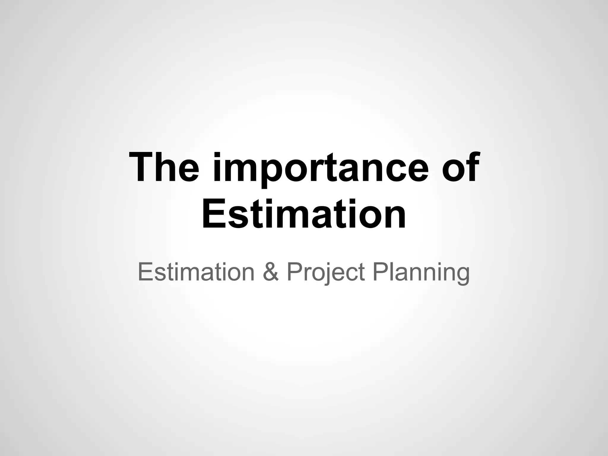 The importance of estimation | PPT