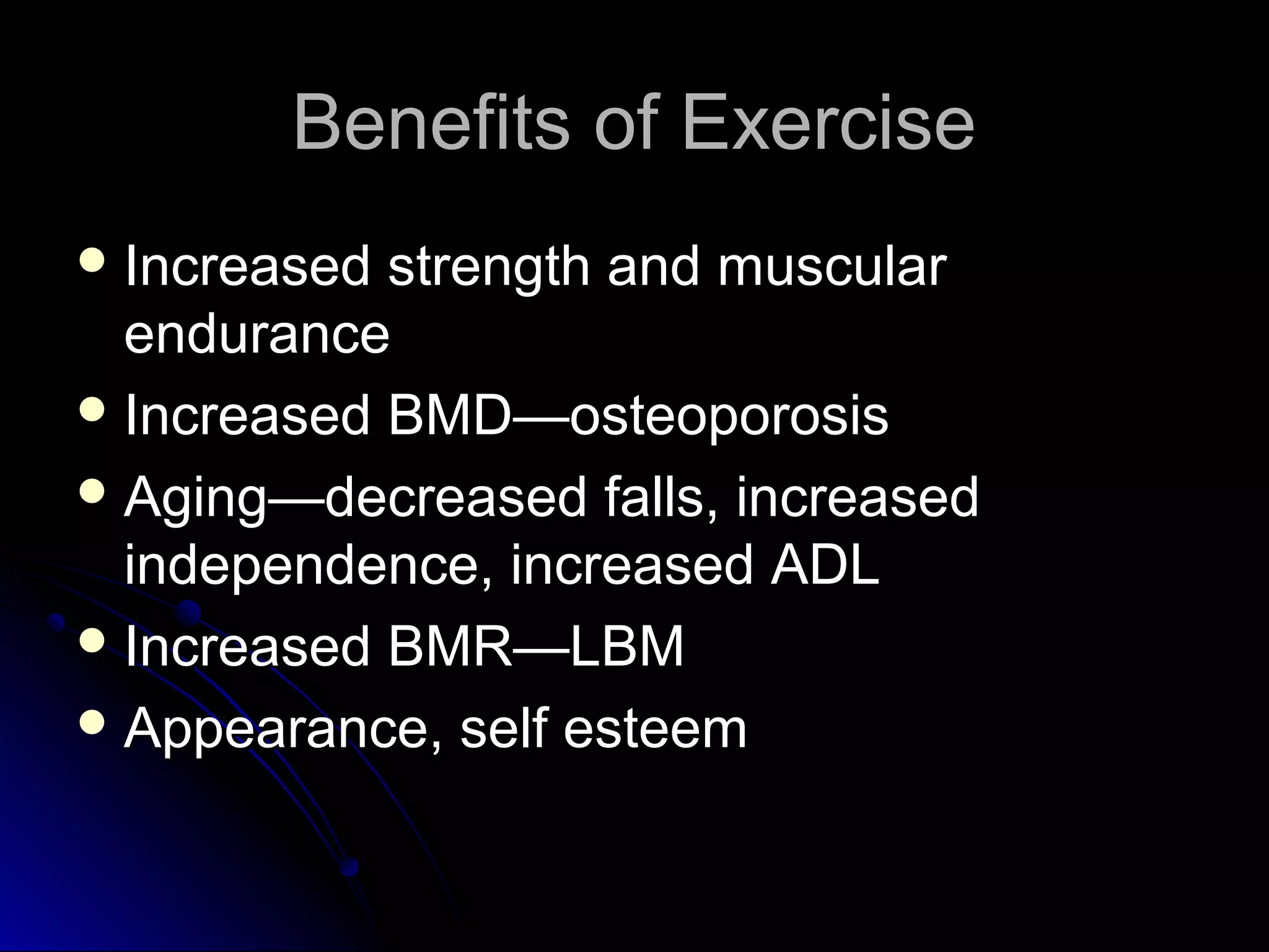 The Importance of Exercise ppt | PPT