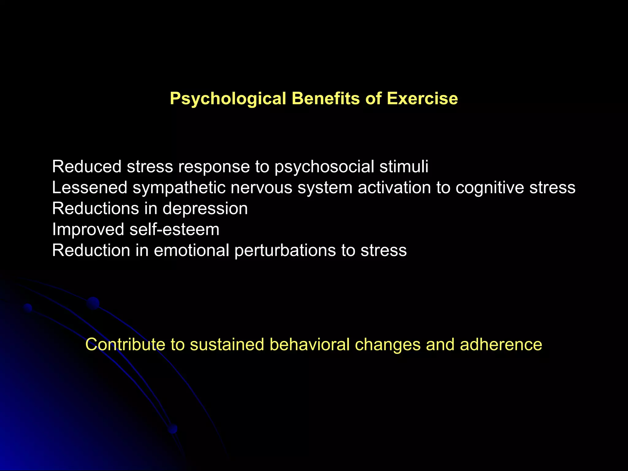 The Importance of Exercise ppt | PPT