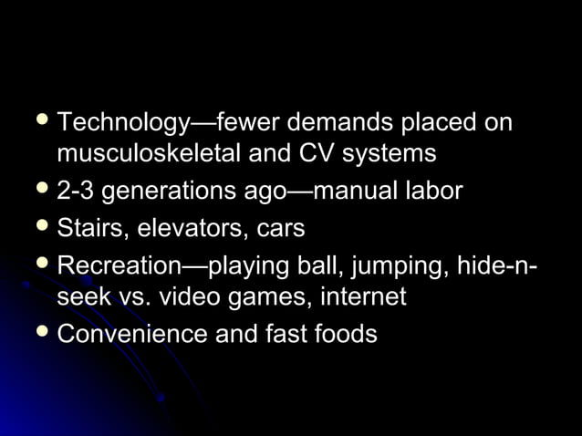 The Importance of Exercise ppt | PPT