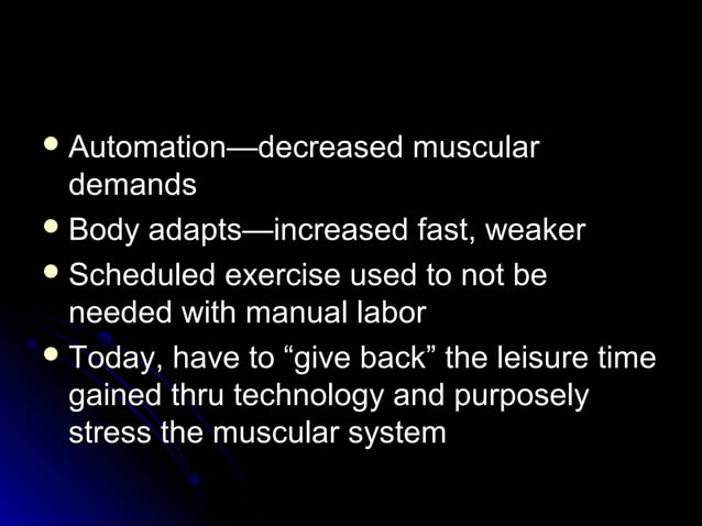 The Importance of Exercise ppt | PPT