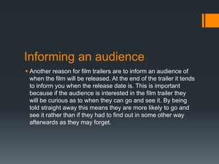The importance of film trailers | PPT