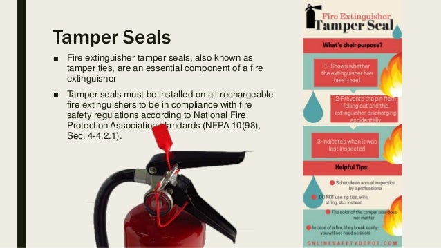 The Importance of Fire Extinguisher Tamper Seals