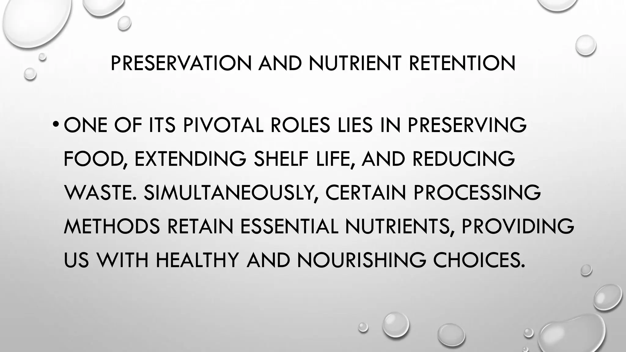 The importance of food processing consumer chemistry | PDF