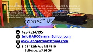 The Importance of German Preschools in Early Language Development | PPT