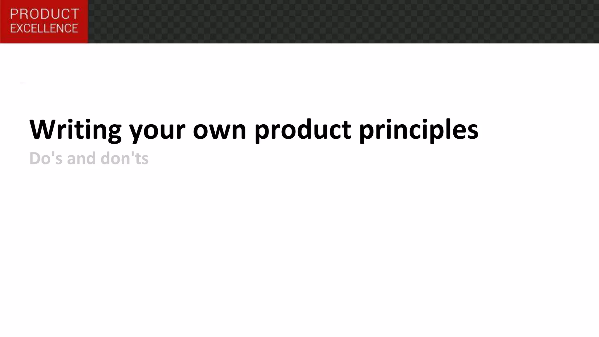 The importance of good product principles | PPTX | Business | Business ...