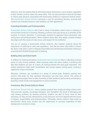 The Importance of Government School Uniforms.pdf