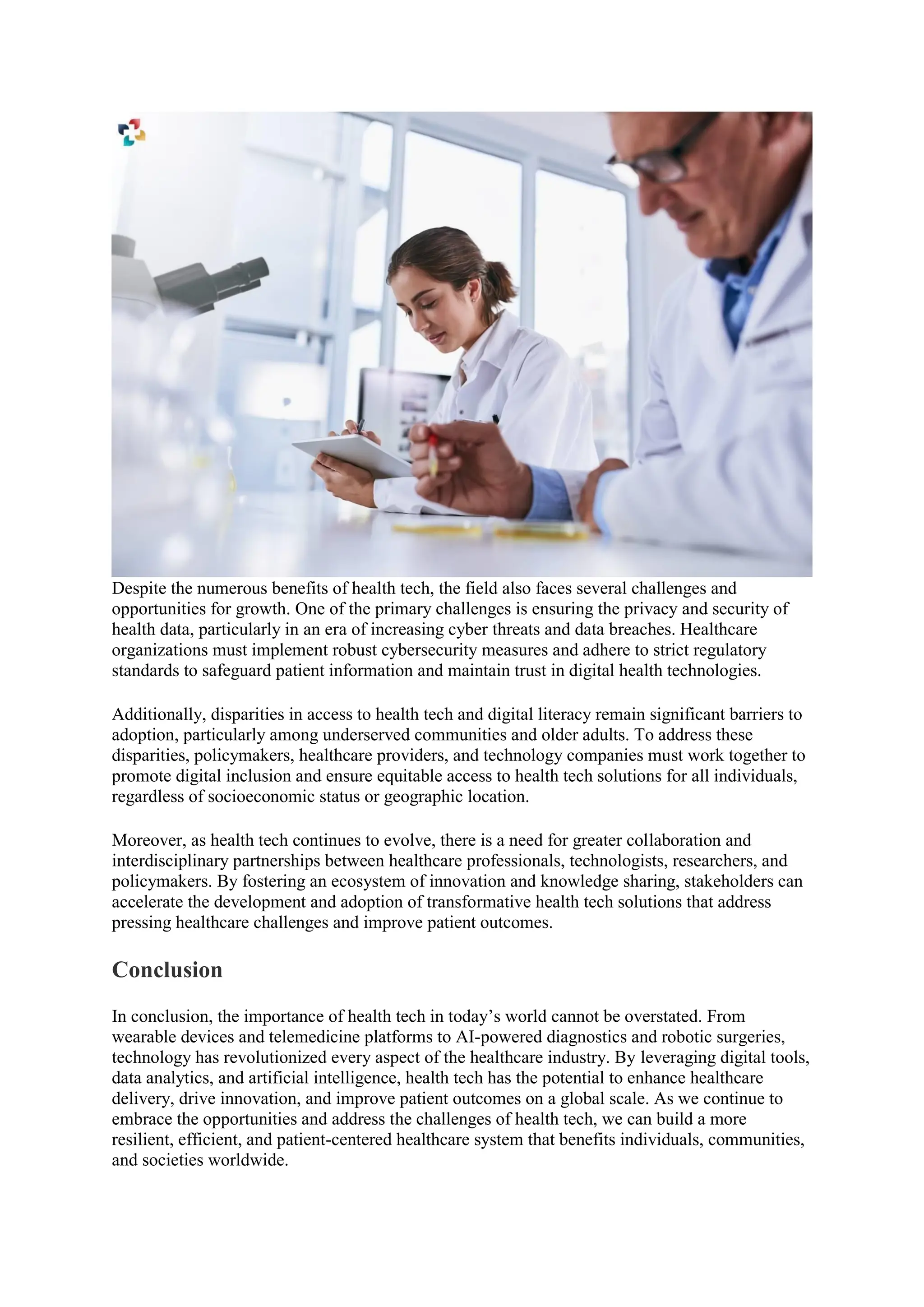 Health Tech Revolution: Transforming Healthcare in the 21st Century | The Lifesciences Magazine ...