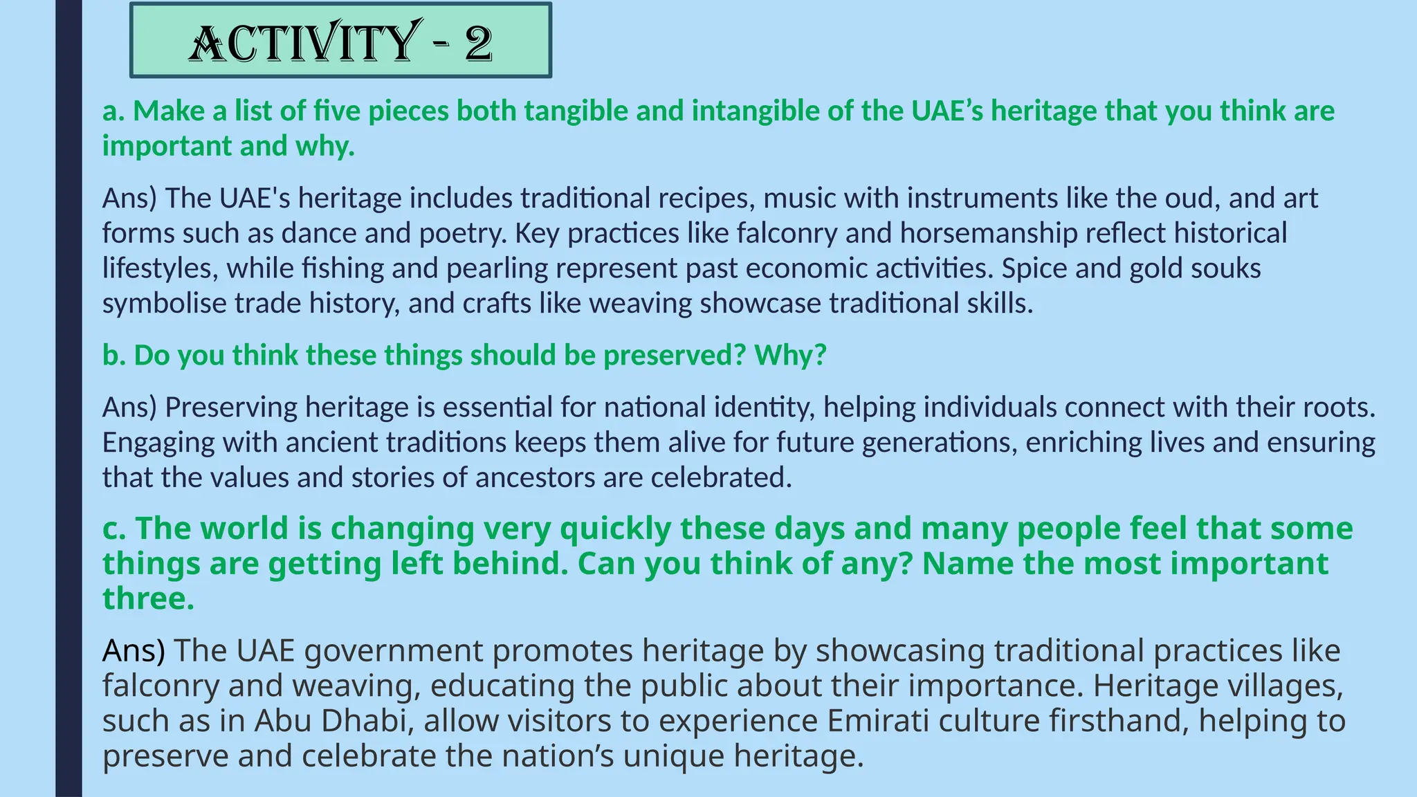 THE IMPORTANCE OF HERITAGE, UNIT 1, MSCs, TERM 2 CLASS 9.pptx