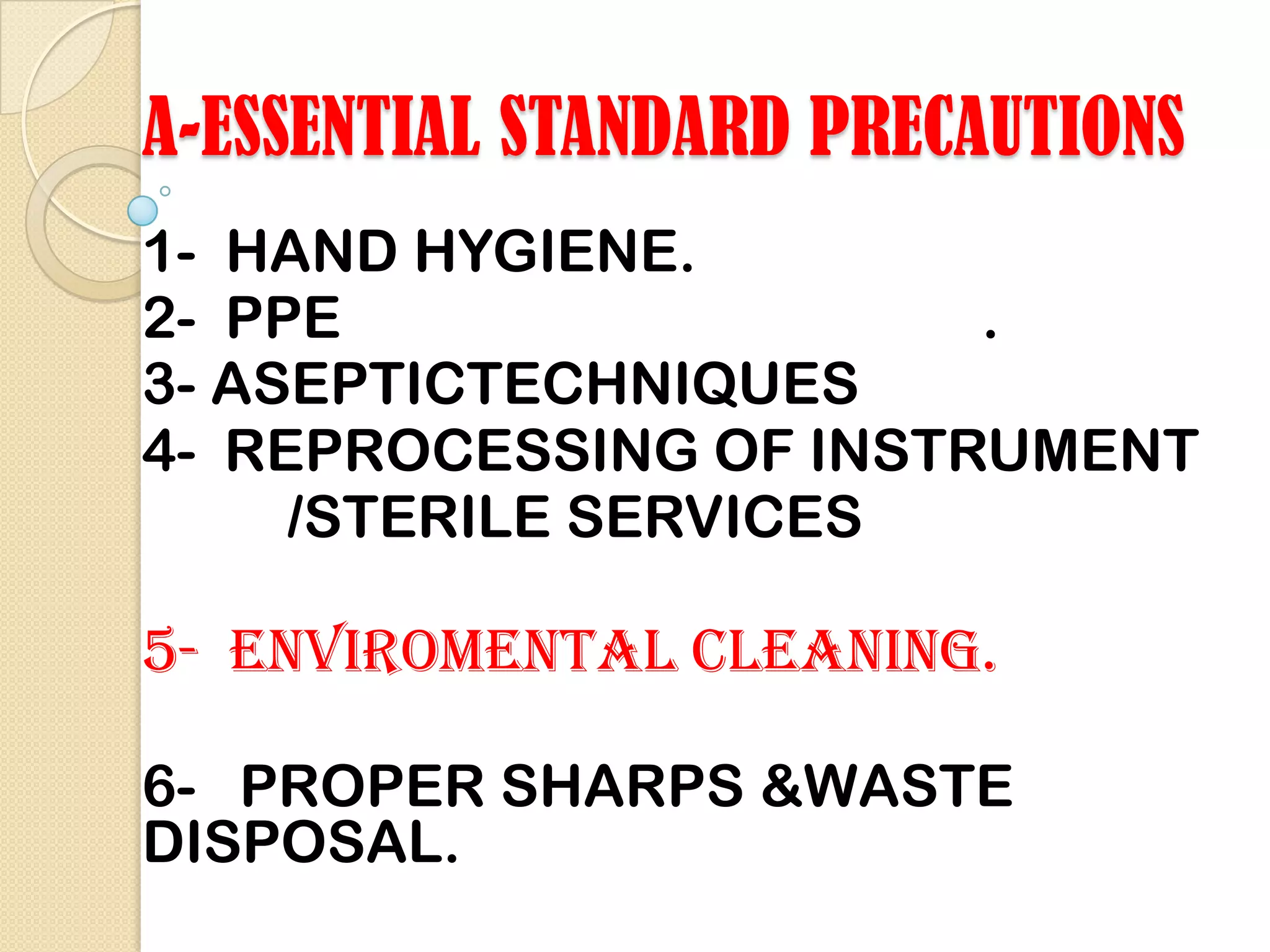 The importance of infection control in patient care | PPTX