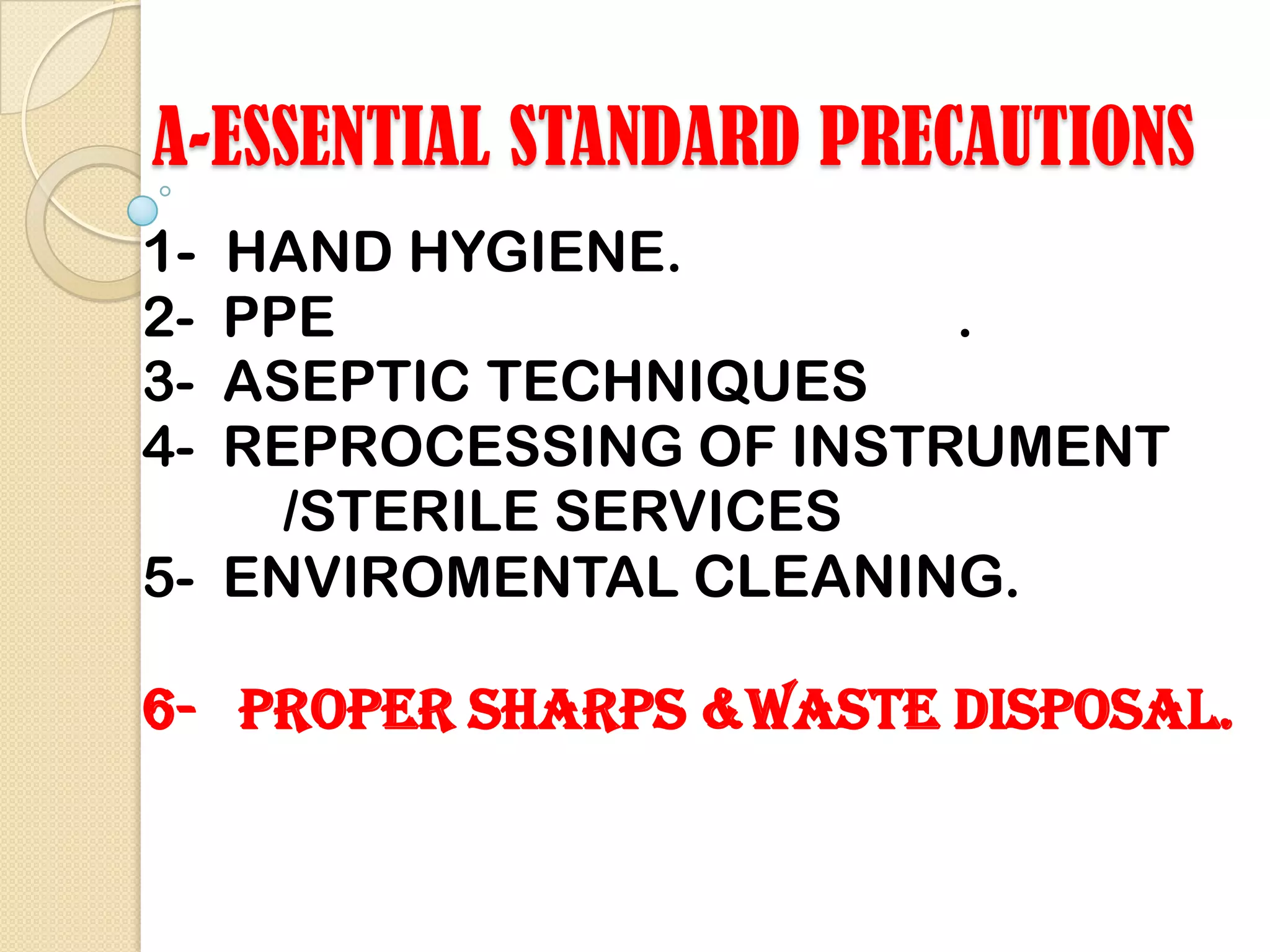 The importance of infection control in patient care | PPTX