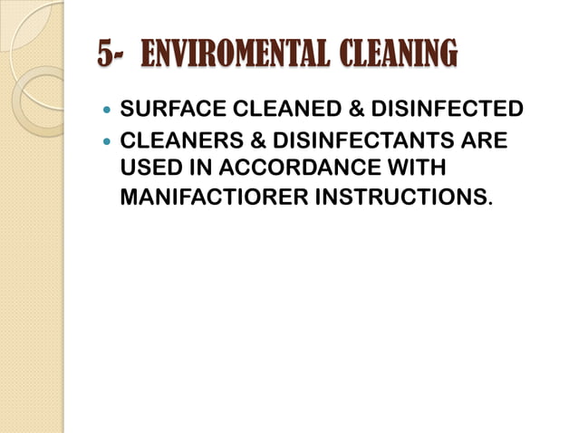 The importance of infection control in patient care | PPTX | Infectious ...