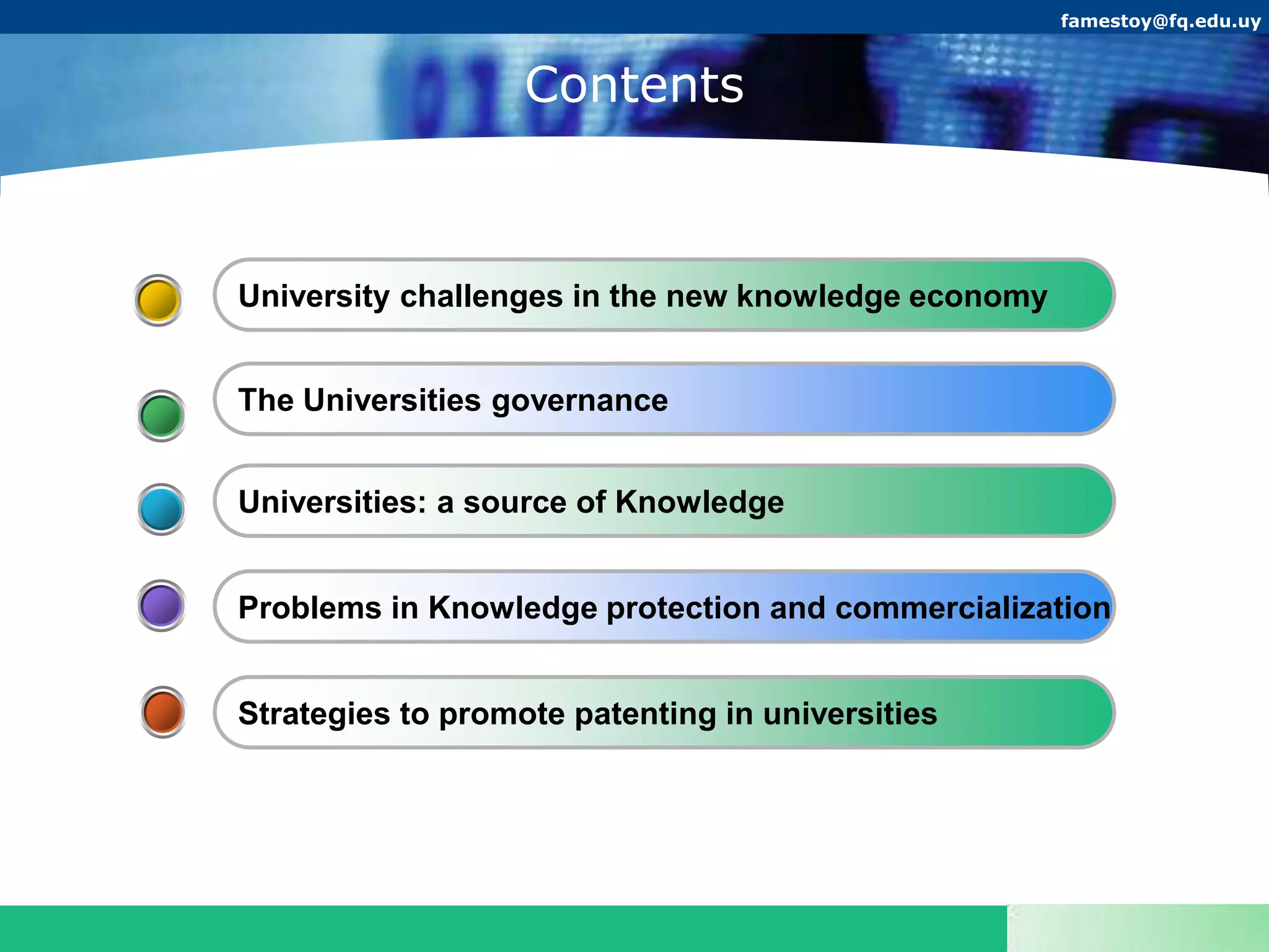 The importance of ip management in universities f amestoy | PPT
