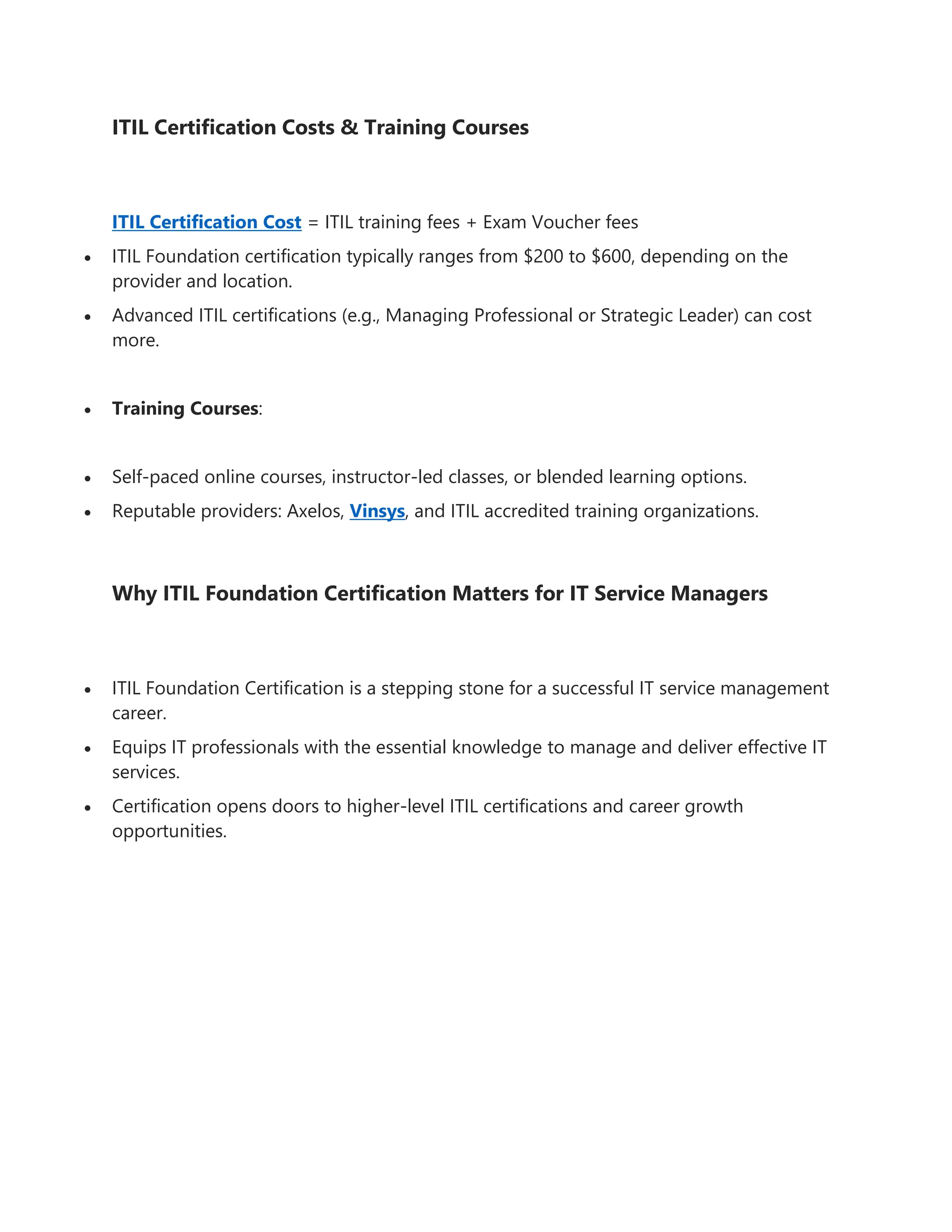 Importance of ITIL Certification in 2025 | PDF