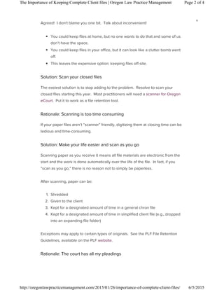 The importance of keeping complete client files | PDF