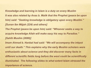 The importance of knowledge in islam | PPSX