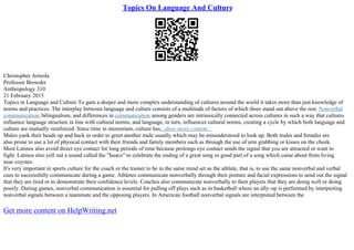 The Importance Of Language And Culture | PDF