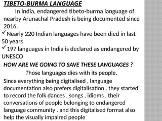 THE IMPORTANCE OF LANGUAGE DOCUMENTATION AND DESCRIPTION.pptx