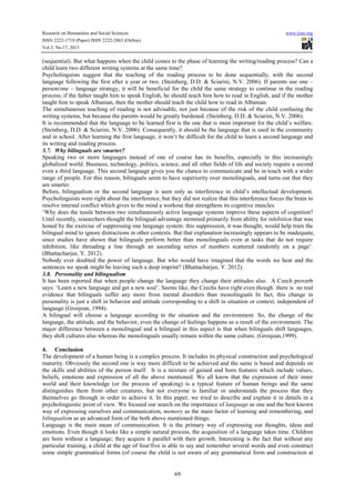 The importance of language, memory and bilingualism in language ...