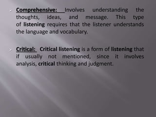 The importance of listening slides | PPTX