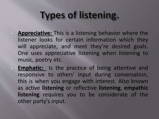 The importance of listening slides | PPTX