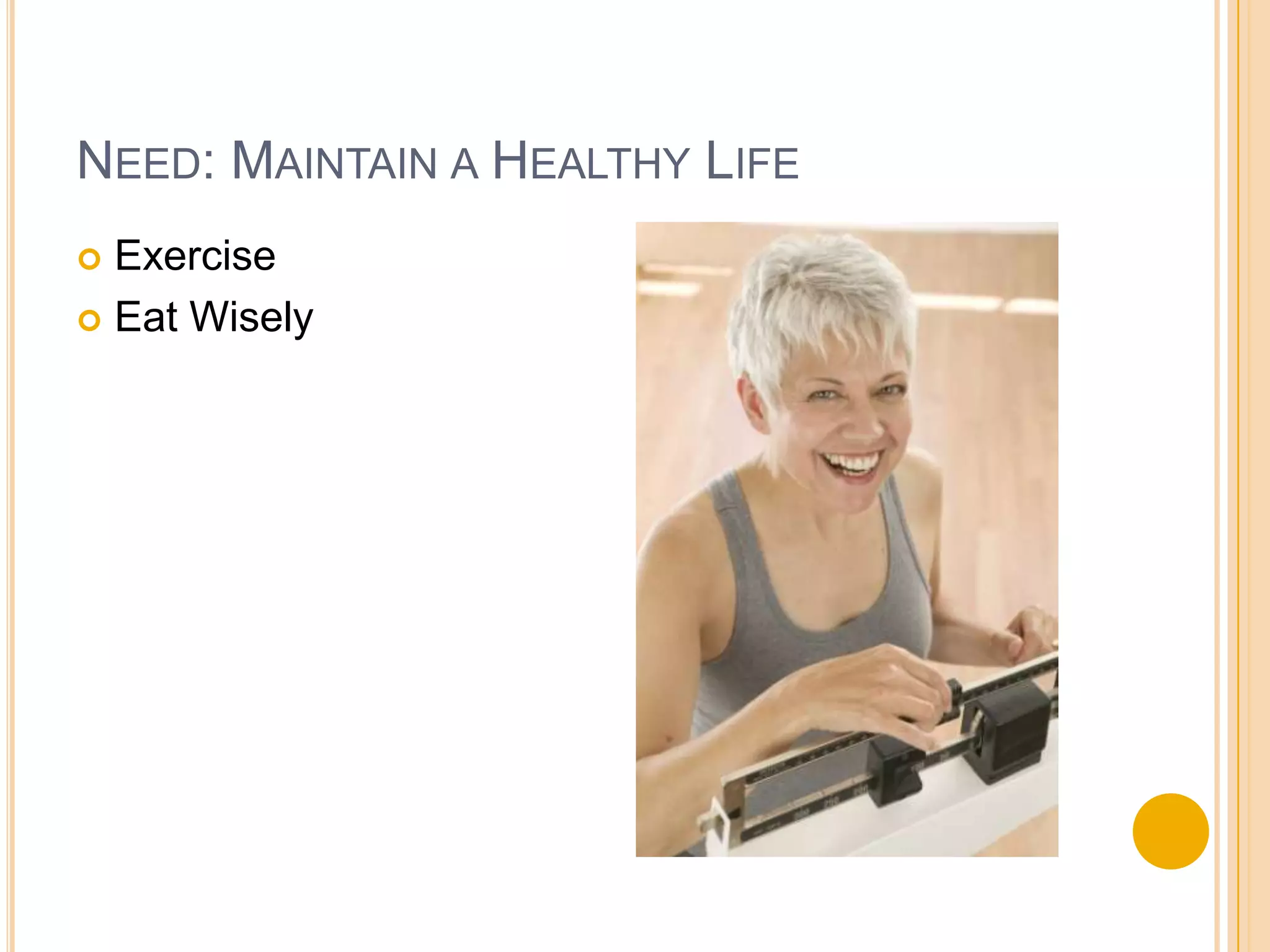 The importance of living a healthy lifestyle | PPTX