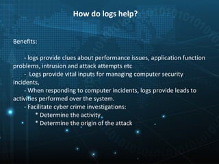 The importance of logs - DefCamp 2012 | PPT | Operating Systems ...