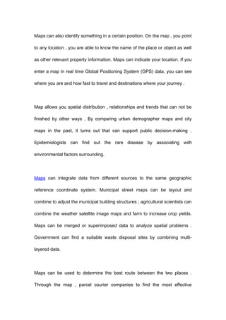 The importance of map | DOC