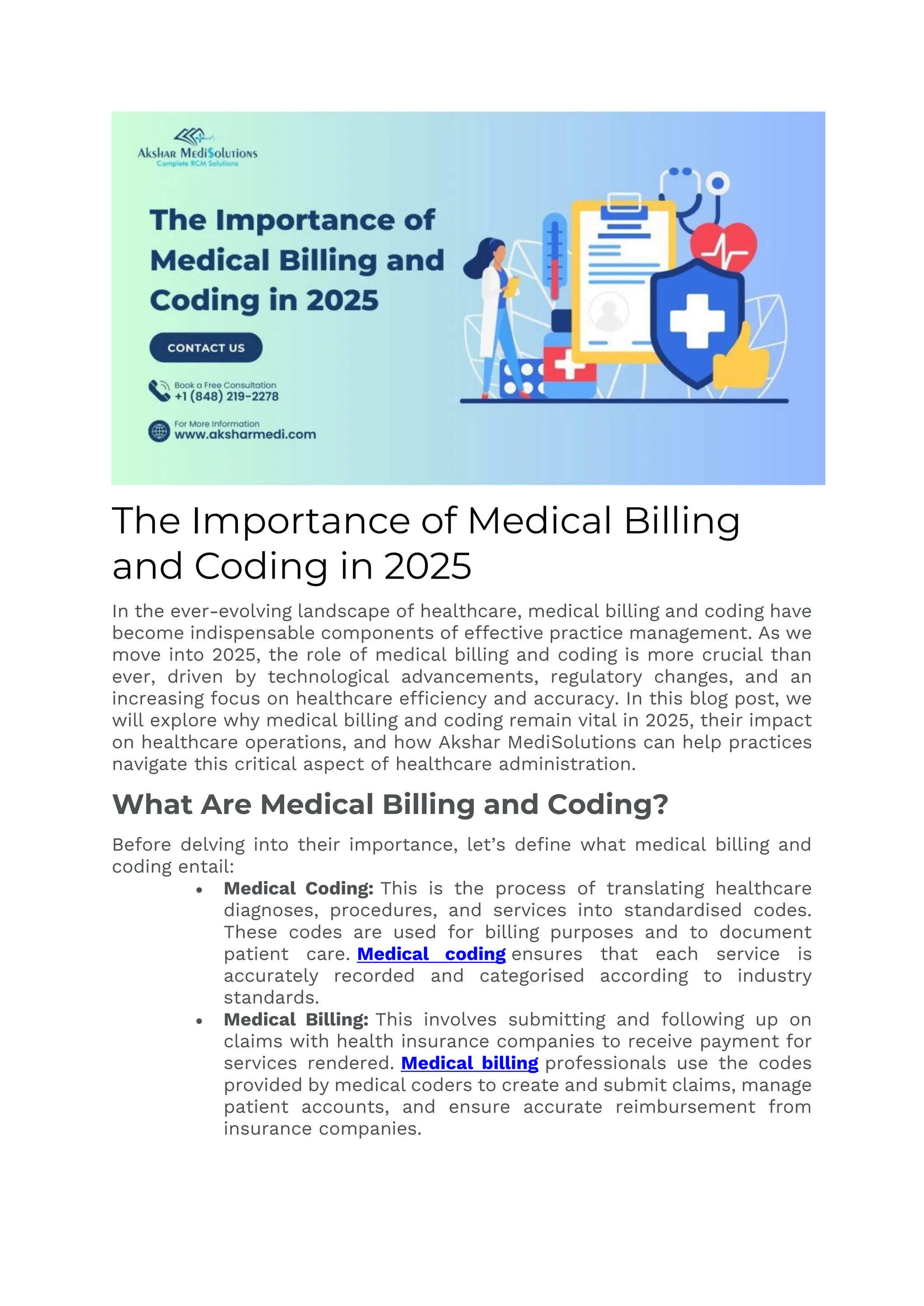The Importance of Medical Billing and Coding in 2025.pdf | Free Download