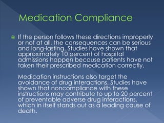 The Importance of Medication Compliance | PPTX