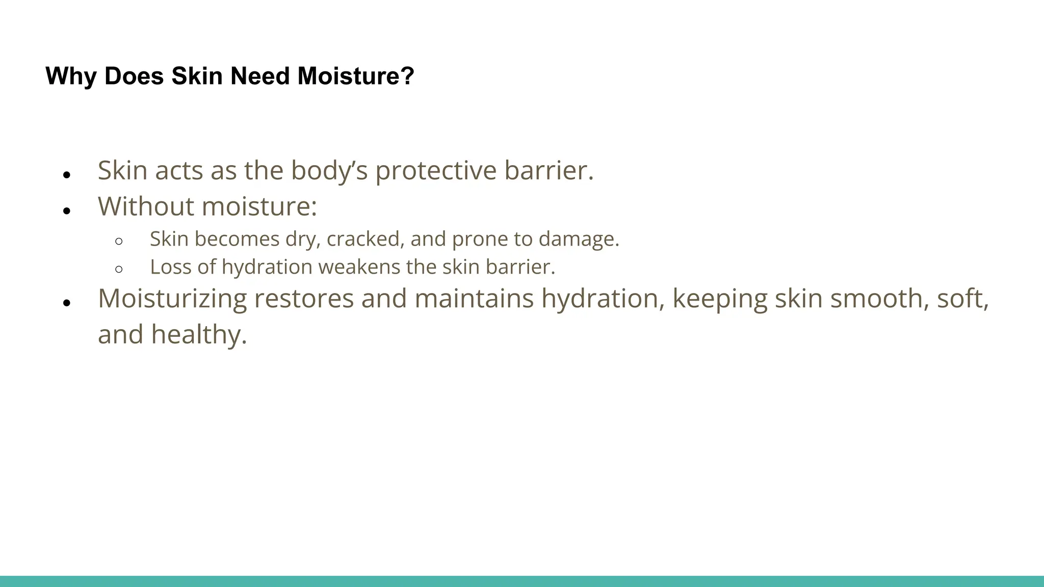 The Importance of Moisturizing | PDF