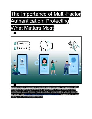 The Importance of Multi-Factor Authentication_ Protecting What Matters ...