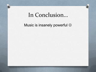 The importance of music | PPTX